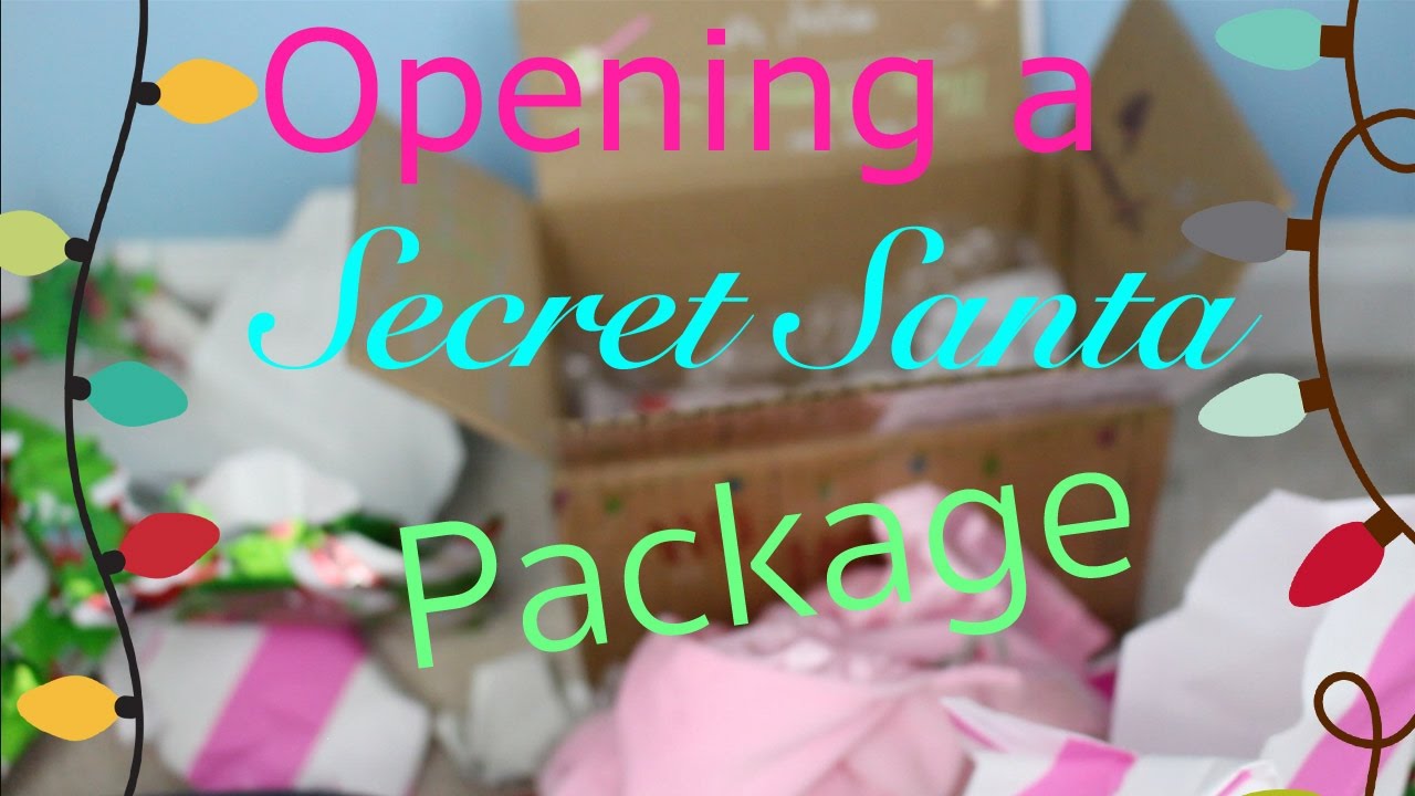 Opening a Secret Santa Package! - YouTube
