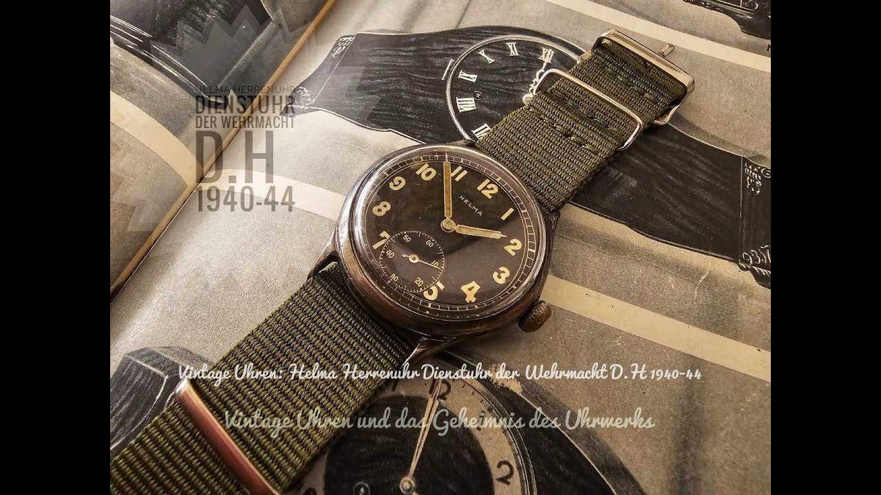 Vintage Uhren: Helma Herrenuhr Dienstuhr der Wehrmacht D.H 1940-44 ...