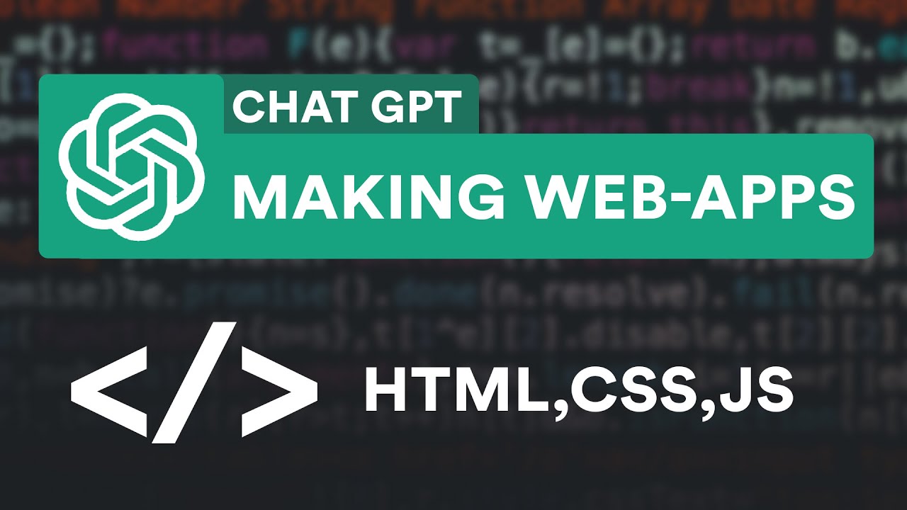 How I Used Chat Gpt To Create 3 Functional Web Apps This Is The Future Youtube