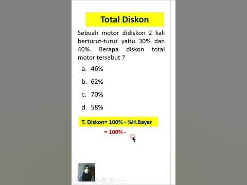 Cara Mudah Menghitung DISKON TOTAL - YouTube