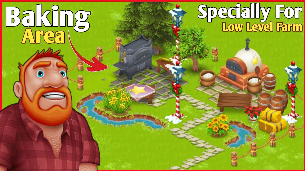 I Created a Simple Baking Area on the Hay Day Game - YouTube