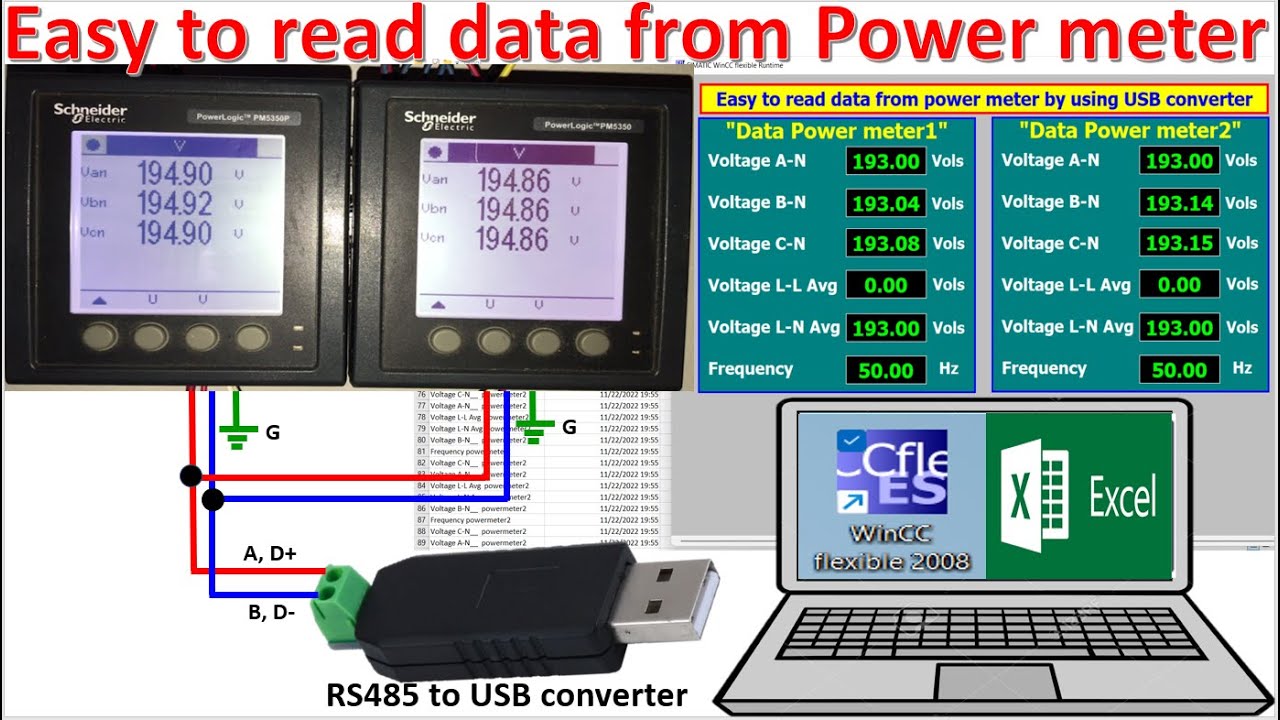 RS485 convert to USB connect with WinCC Flexible 2008 SP5 to read data ...