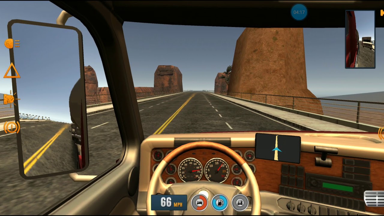 6 minutes truck driving simulator usa San Francisco to Los Angeles ...