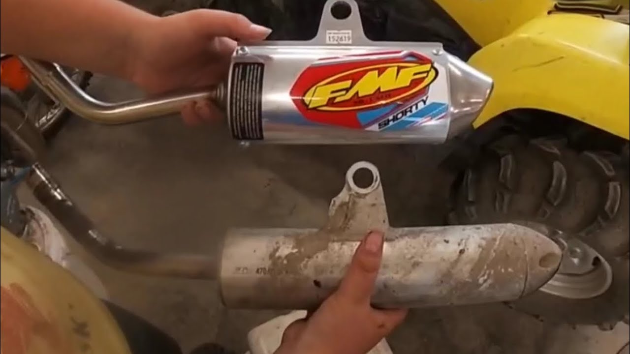 KTM sx 85 FMF shorty exhaust install/unboxing - YouTube
