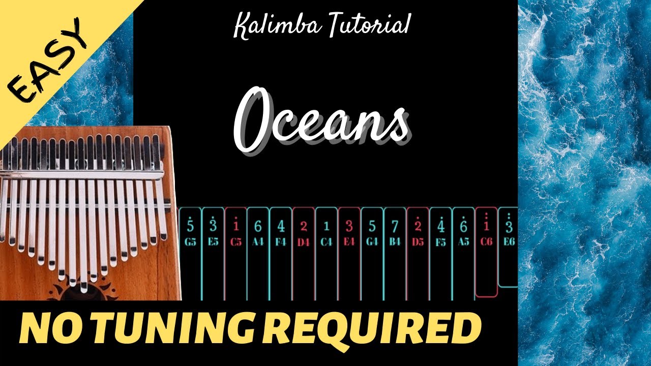 Oceans (Where Feet May Fail) | Kalimba Tutorial (Easy) - YouTube