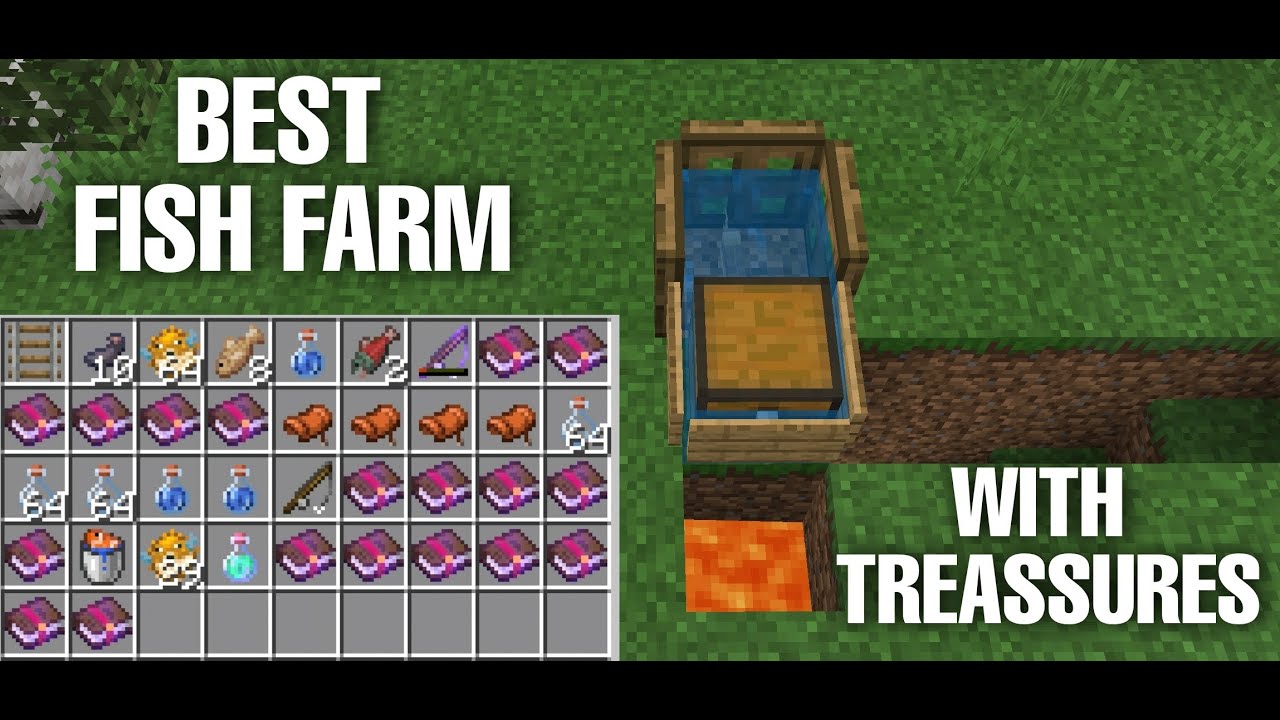 EASIEST FISH AND LOOT FARM IN MINECRAFT BEDROCK 1.17 (MCPE/XBOX/PS4 ...