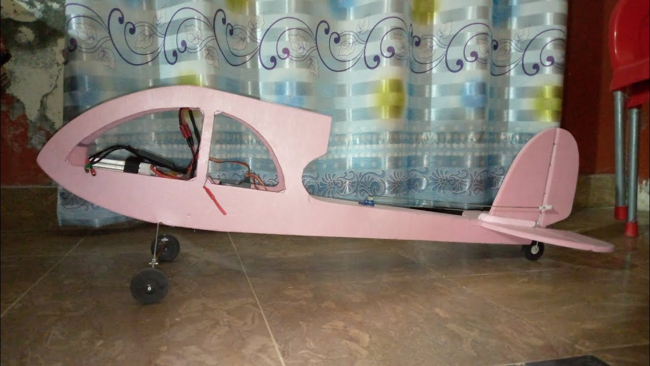 How to make pusher rc plane # Beeker rc plane - YouTube