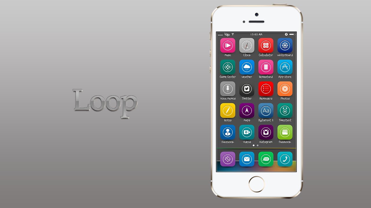 iOS Winterboard Theme Loop - YouTube