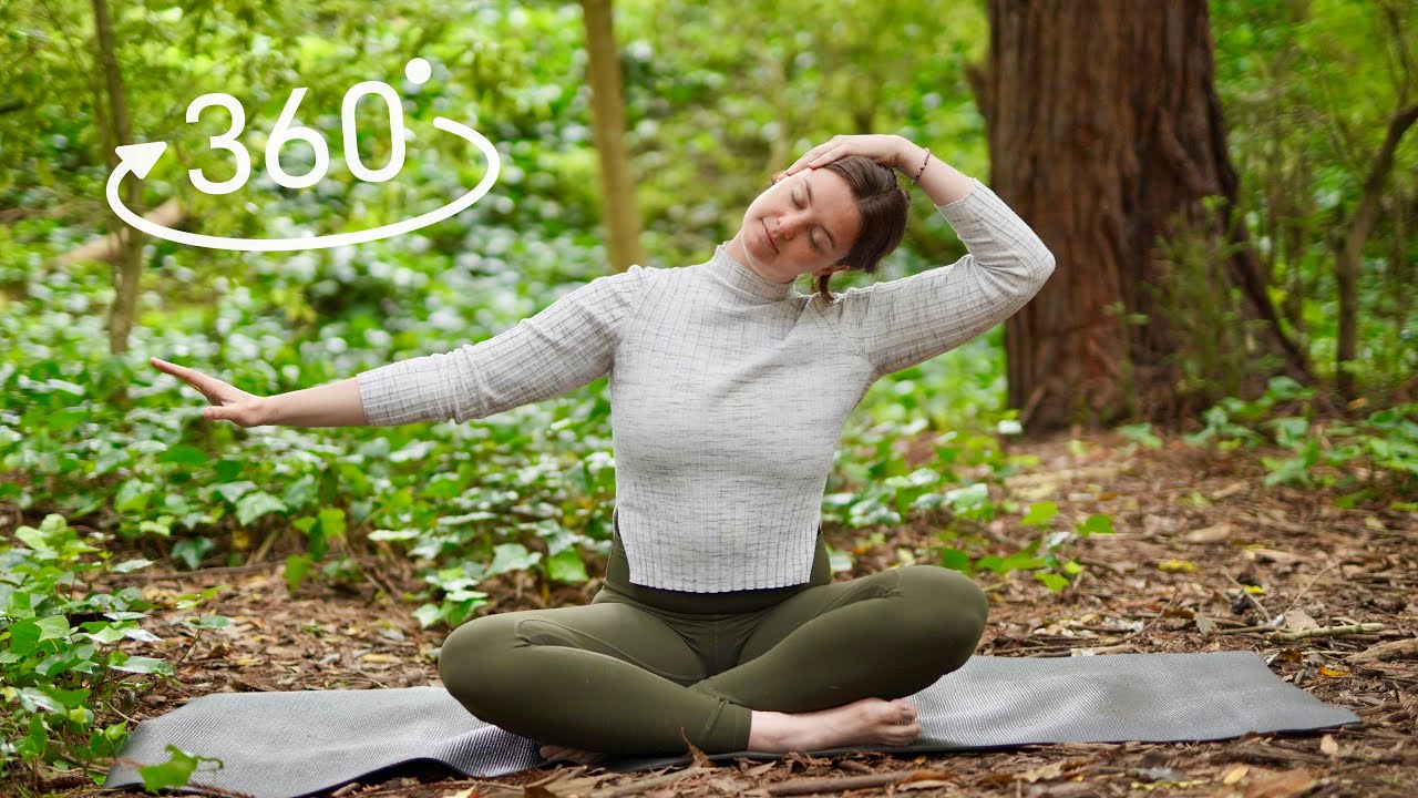 Tension Release with Jenna | 3D 360° Virtual Reality VR Yoga - YouTube