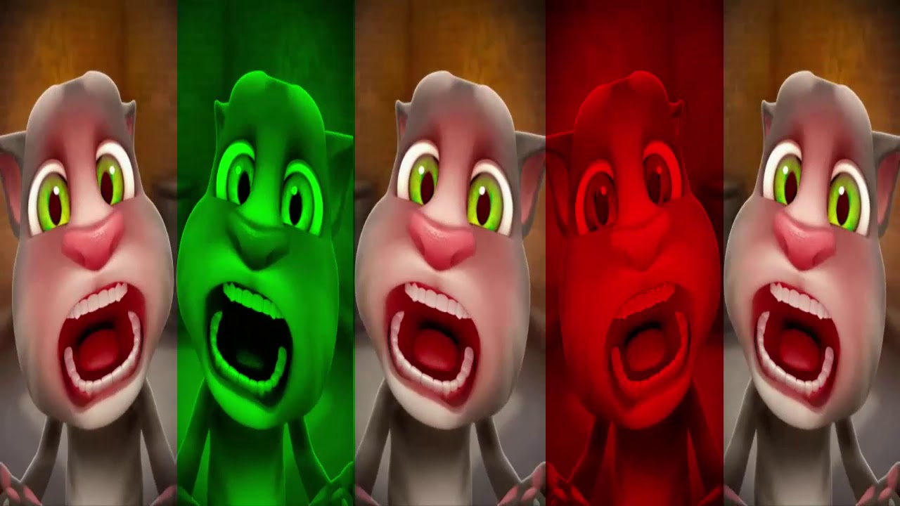 Talking Tom Cat Funny Colors Movement -- Tom Funny 4 - YouTube