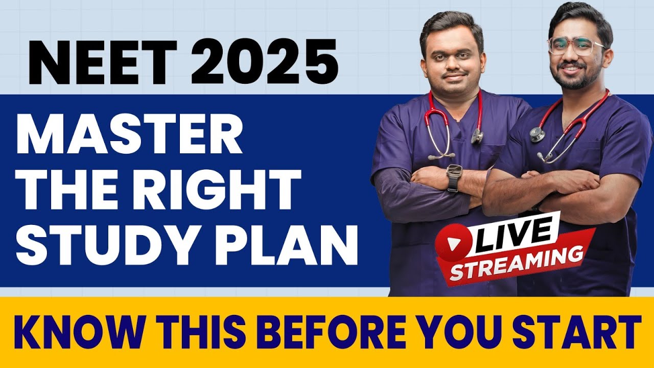 MASTER THE RIGHT STUDY PLAN | NEET 2025 | TAMILNADU STUDENTS - YouTube