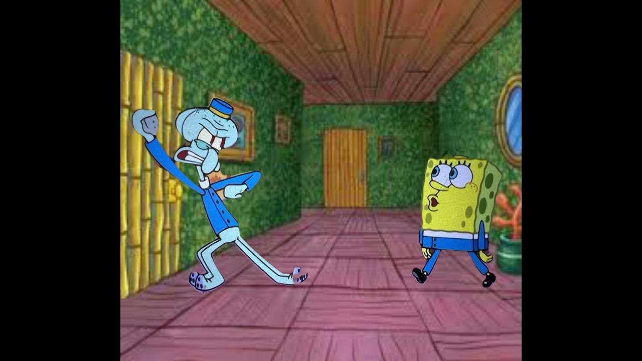 Squidwards kills SpongeBob meme - YouTube