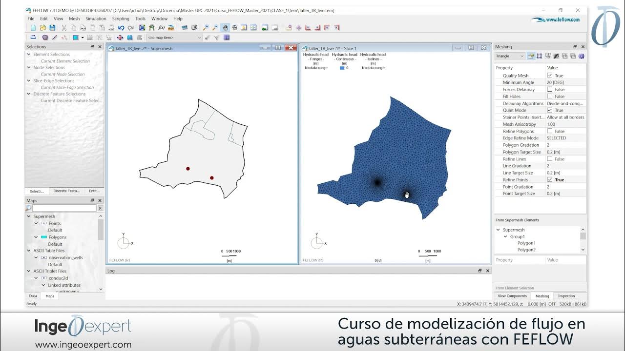 Curso de modelización de flujo en aguas subterráneas con FEFLOW - YouTube