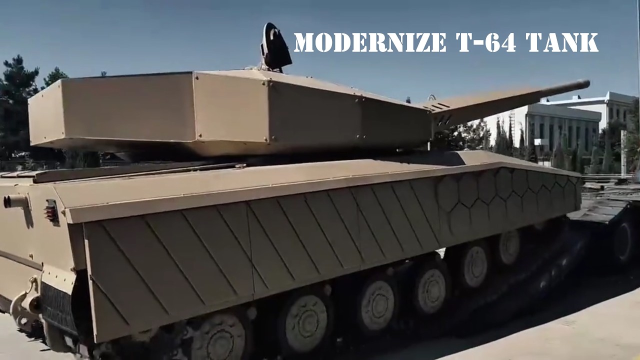 Futuristic Upgrade of T-64 tank unveiled by Uzbekistan - YouTube