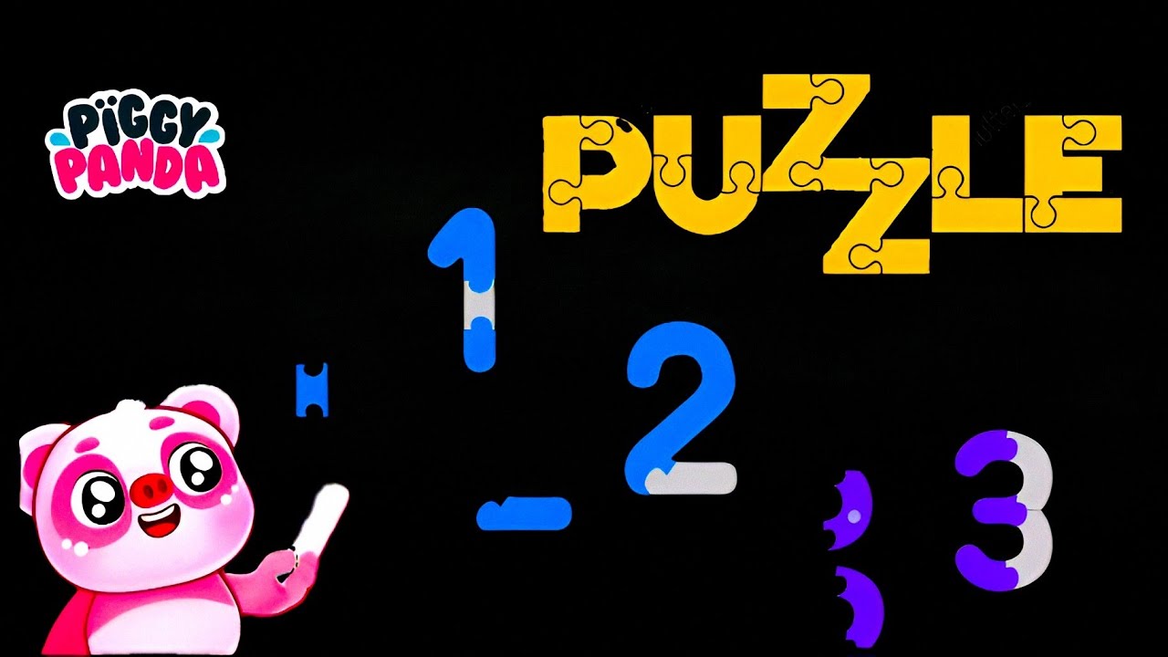 How to write a Puzzle Number 1 to 10 | Write Number 123 Puzzles | Kids ...
