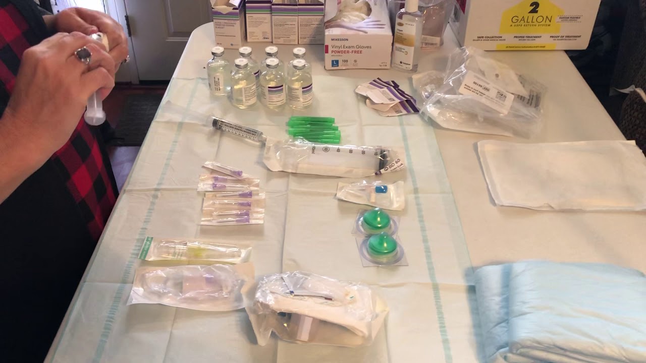 IV Treatment Using Emergency IV Kit part one - YouTube