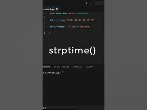 How to convert a string into datetime format in Python - YouTube