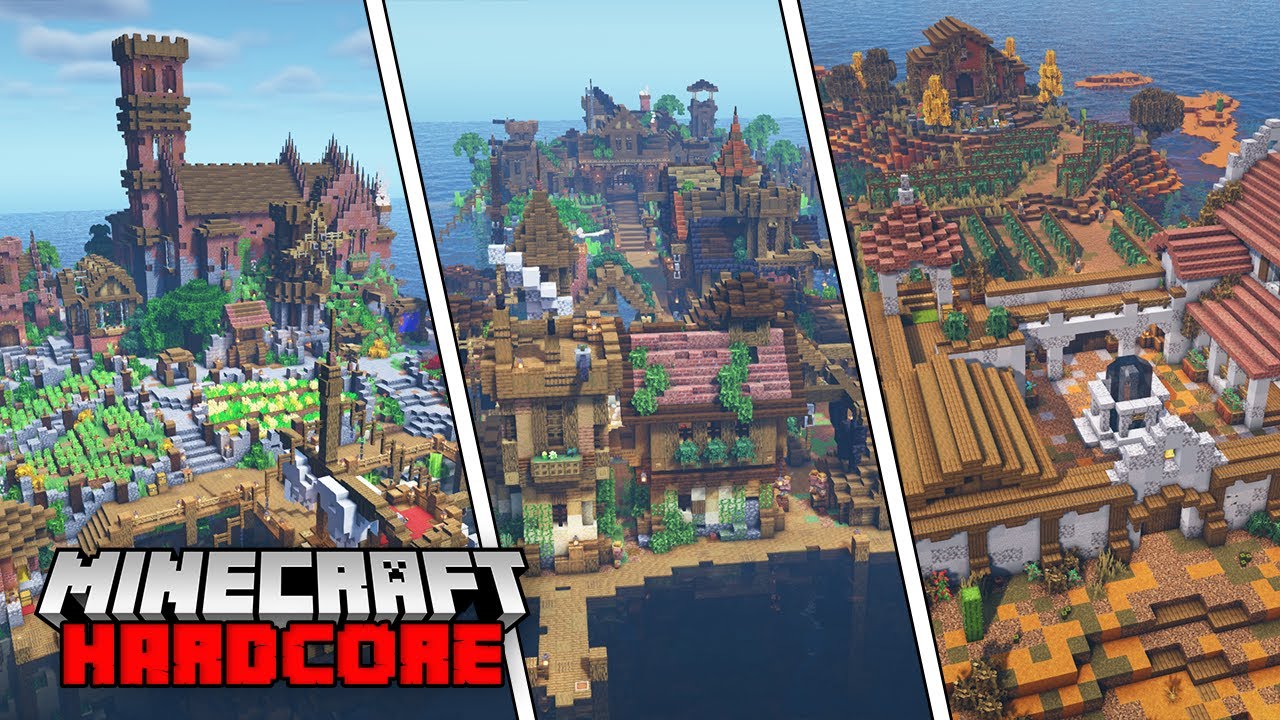 Minecraft Hardcore Let's Play - EPIC WORLD TOUR!!! - Episode 50 - YouTube