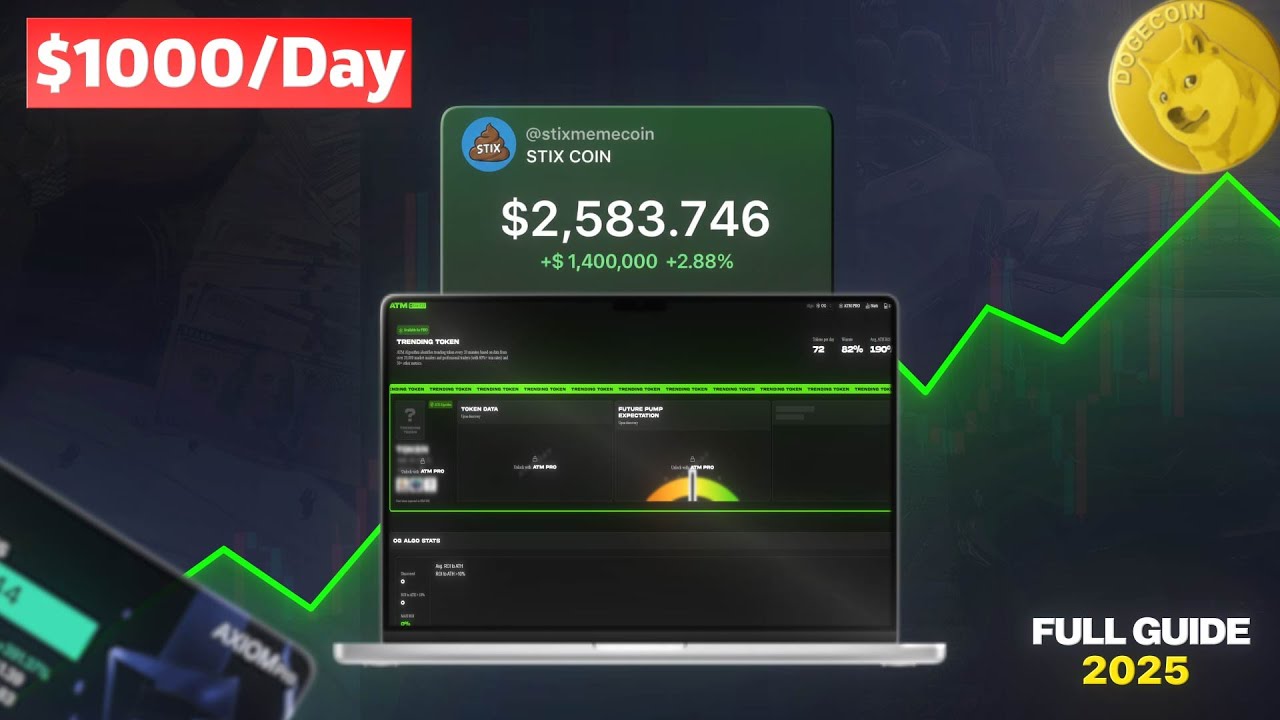 How To Use ATM.DAY To Make $1000/Day Trading Solana Meme Coins [FULL ...