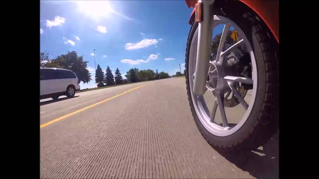BMW F650GS - Front Wheel POV (Hero 3) - YouTube