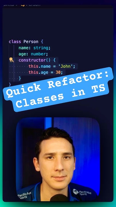 Quick Refactor Classes In Typescript Typescript Typescripttutorial Coding Programming Youtube