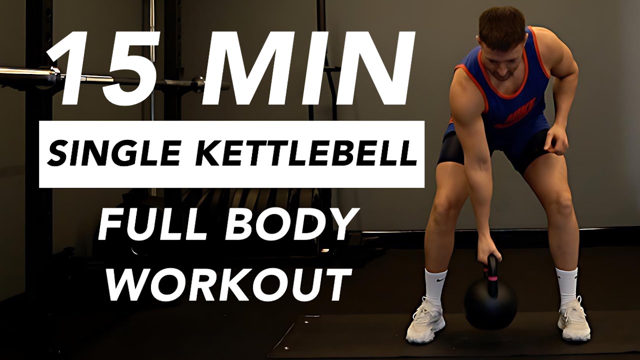 15 MIN: FAT BURNING Single KETTLEBELL Workout (FULL BODY) - YouTube