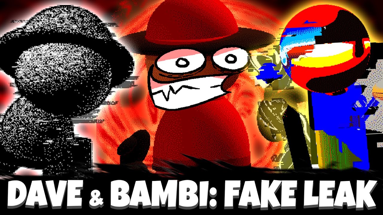 Dave & Bambi: Fake Leak Collection VS Friday Night Funkin | New Story ...