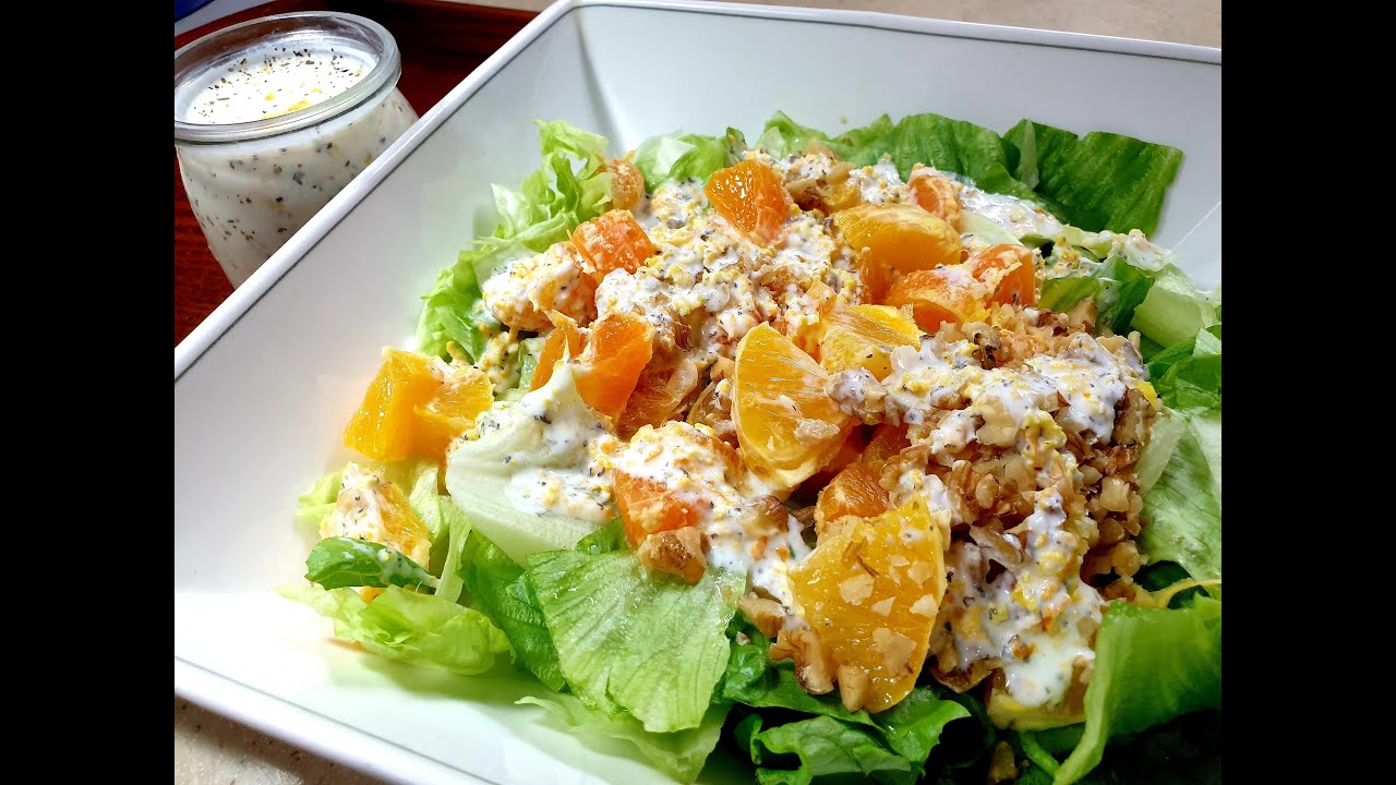 Orange Lettuce Salad - YouTube