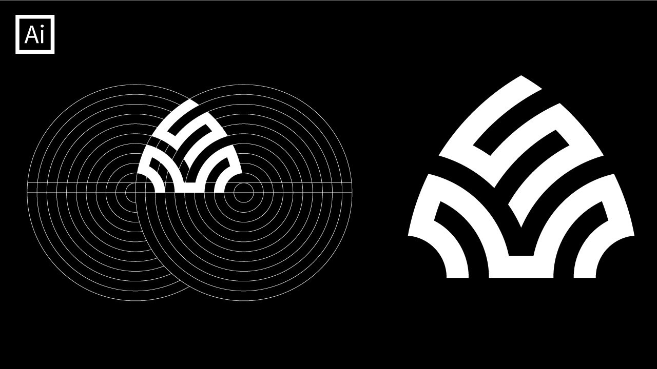 How to design a Letter logo with Grid | Logo design Tutorial - YouTube