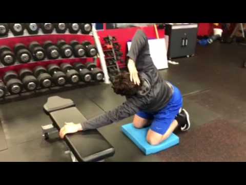 Bench T-spine rotations - YouTube