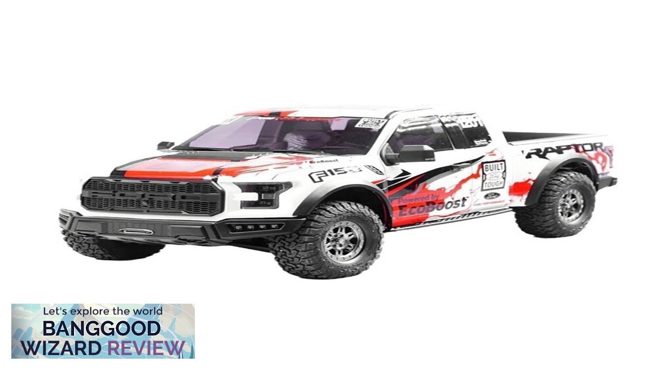 Traction Hobby KM 1/8 2.4G 4WD for Ford F150 RC Car Rock Review - YouTube