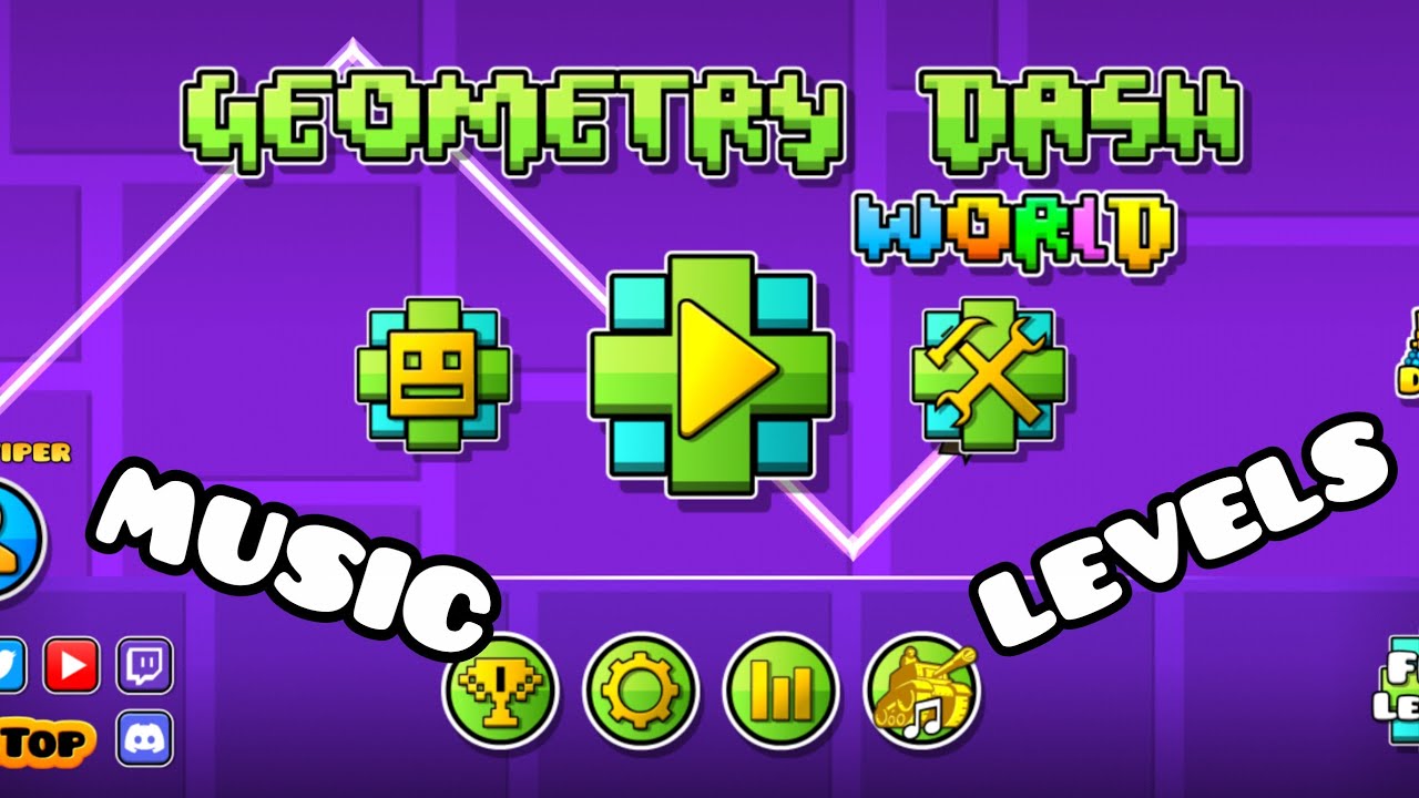 Geometry Dash World Music Levels (Freshdash) - YouTube