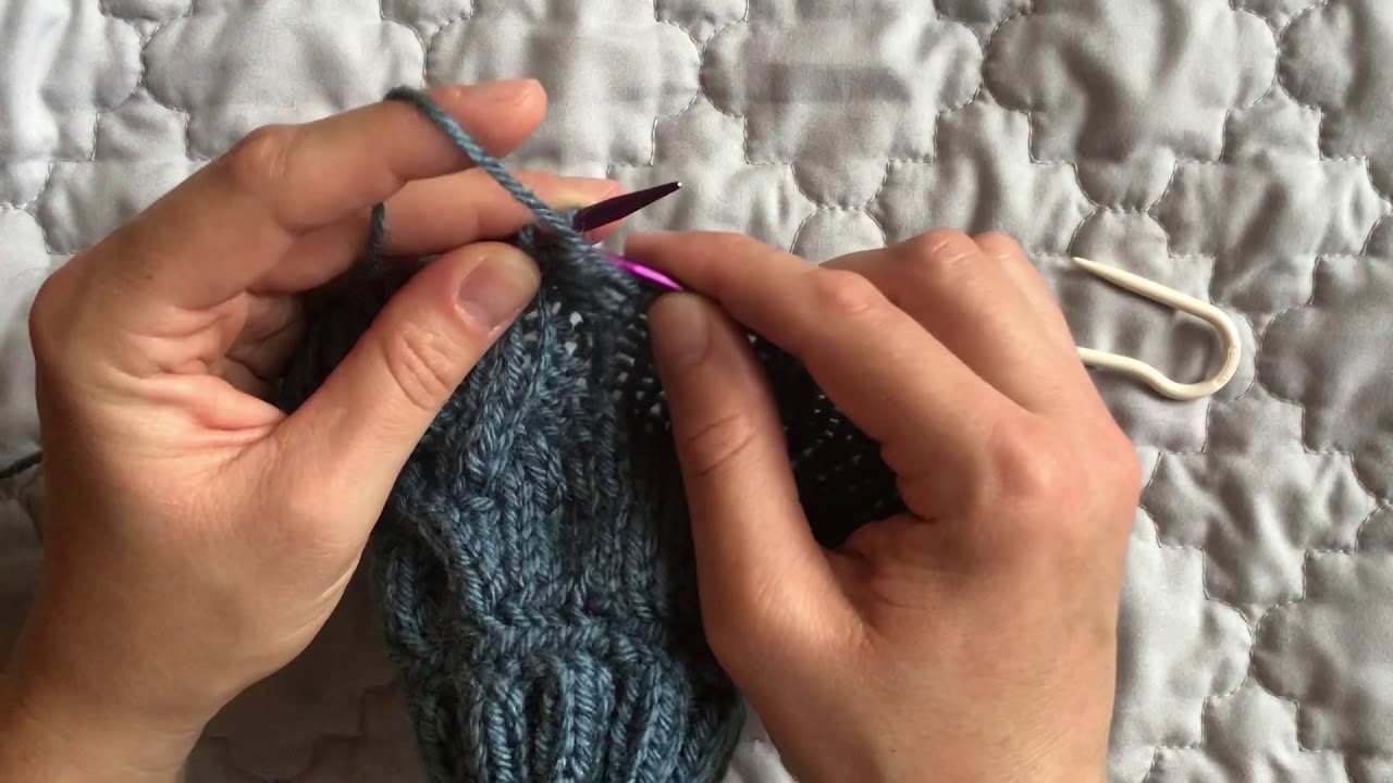 Cable Knitting: 5-Rib Braid - YouTube