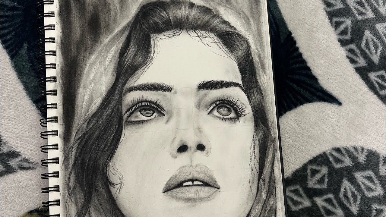 Realistic Charcoal Portrait Tutorial | Step by Step for Beginners ️🖤 ...