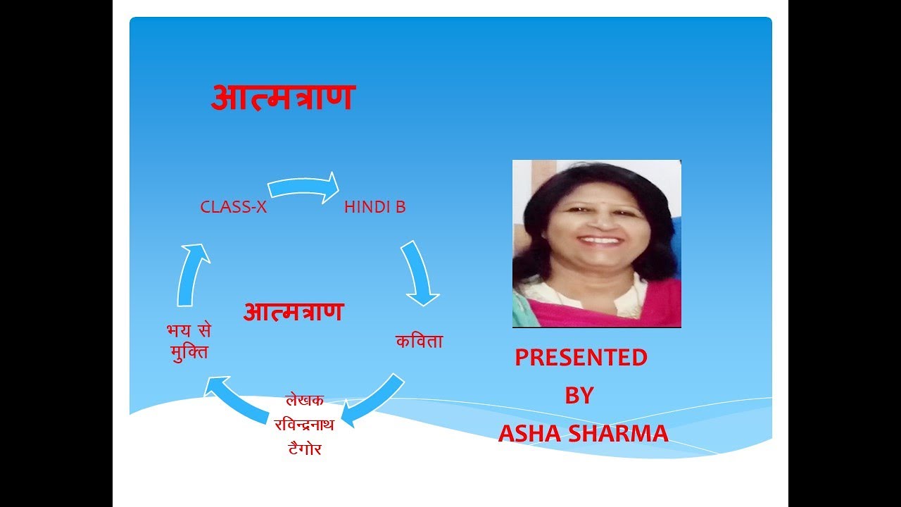 आत्मत्राण | Atmatran | Class 10 - B | Hindi CBSE Exam | Learn with Asha ...