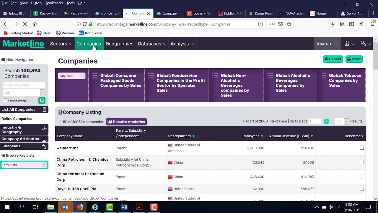 How to Search the MarketLine Database - YouTube