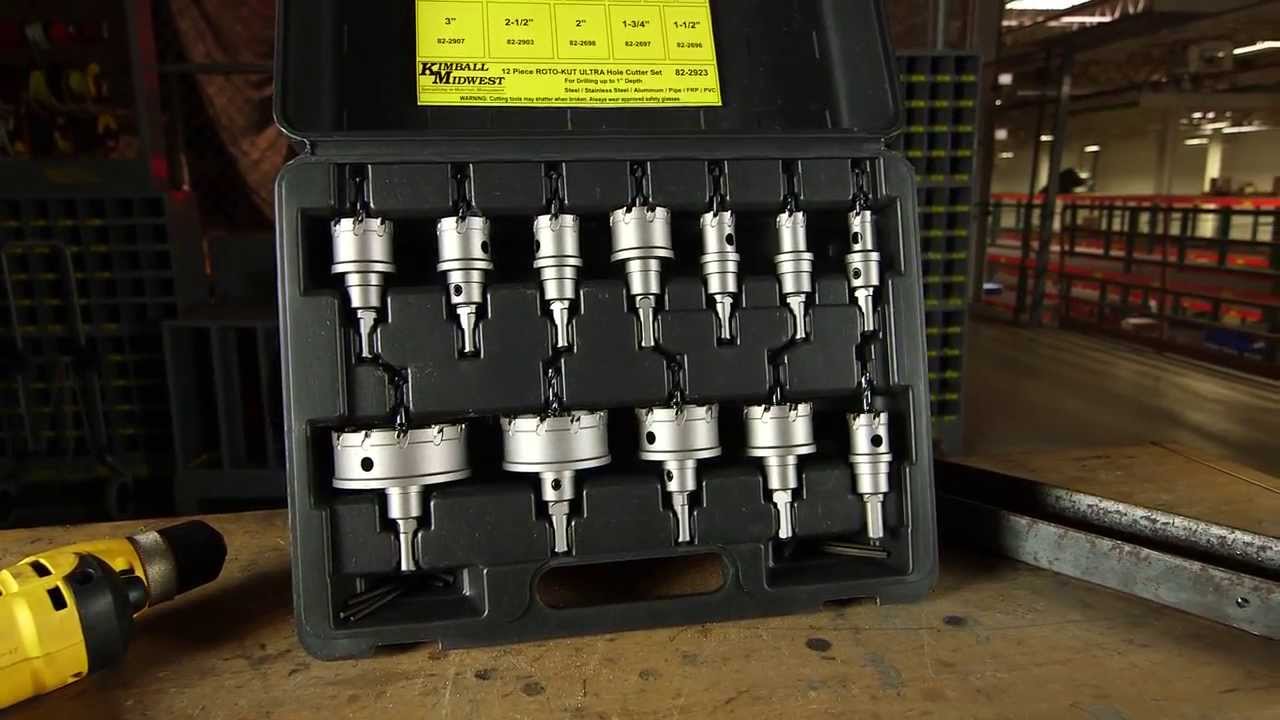 Roto-Kut Ultra™ Hole Cutter by Kimball Midwest - YouTube
