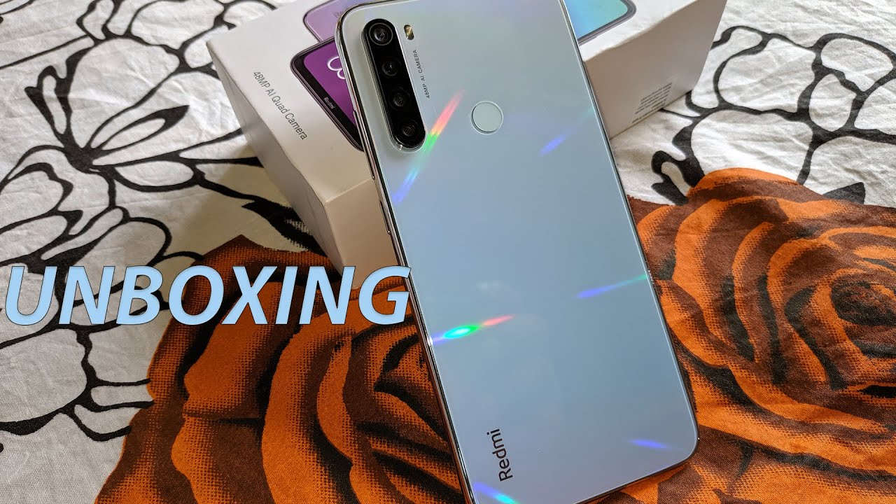Redmi Note 8 Moonlight White Unboxing - YouTube