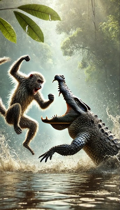 El Mono y El Cocodrilo🤣😂🤣😂#Shorts. - YouTube