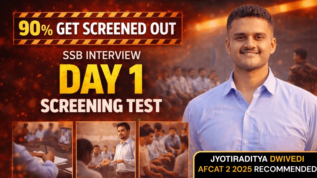 SSB Day 1 Screening Test Explained | Why 90% Get Screened Out & How to ...