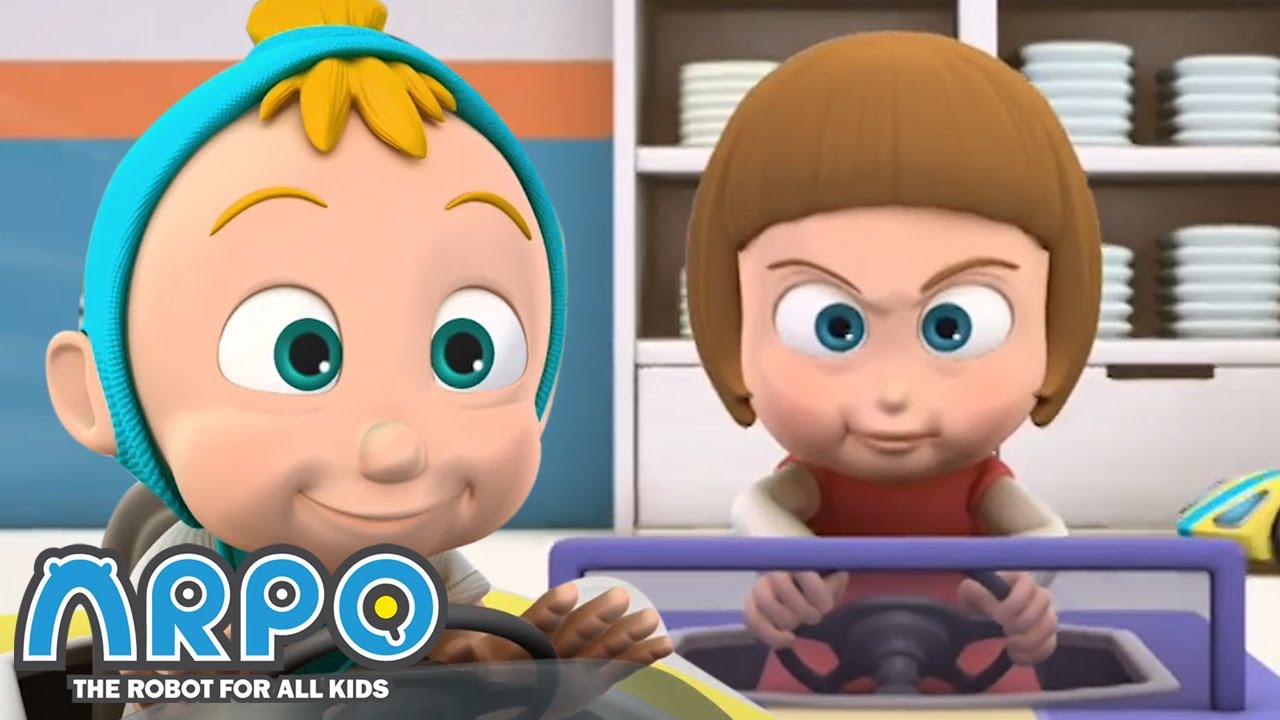 Arpo the Robot | Daniel's Car Chase | COMPILATION | Best Moments ...