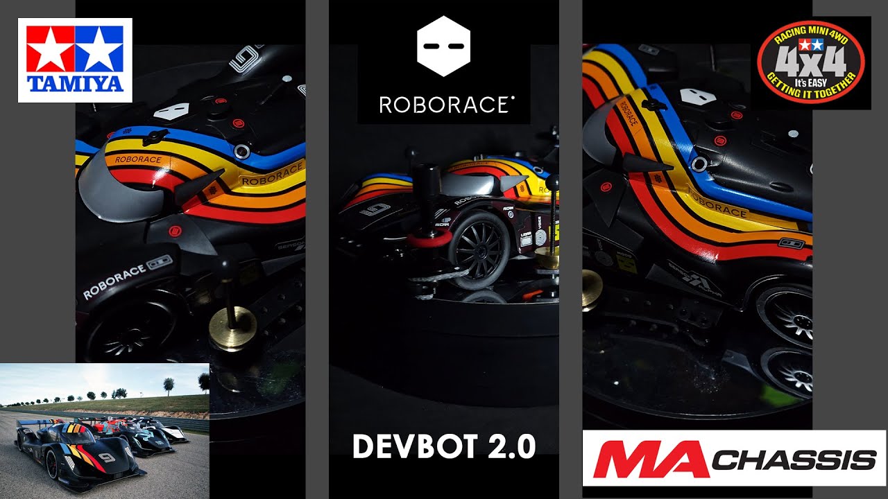 Tamiya Roborace Devbot 2.0 + Damper Style - YouTube