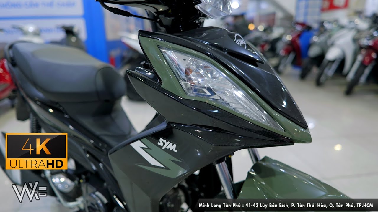 SYM Galaxy 50cc Xanh Đen / WALKAROUND [4K] - YouTube
