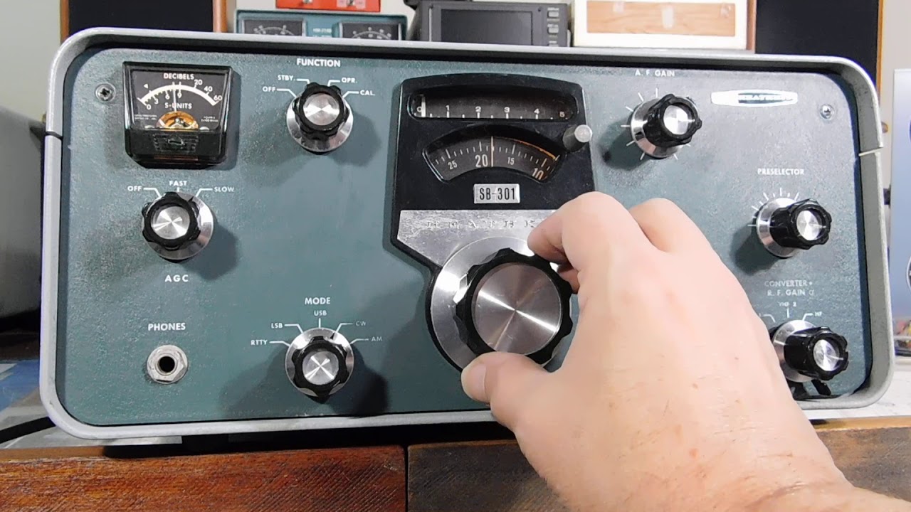 Heathkit SB-301 with different CW Filter - YouTube
