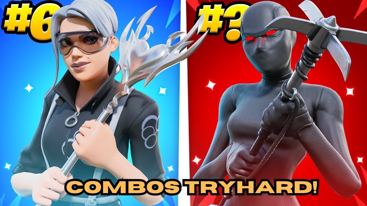 COMBOS TRYHARD MAIS USADOS PELOS PRO PLAYERS DE FORTNITE 😉 - YouTube