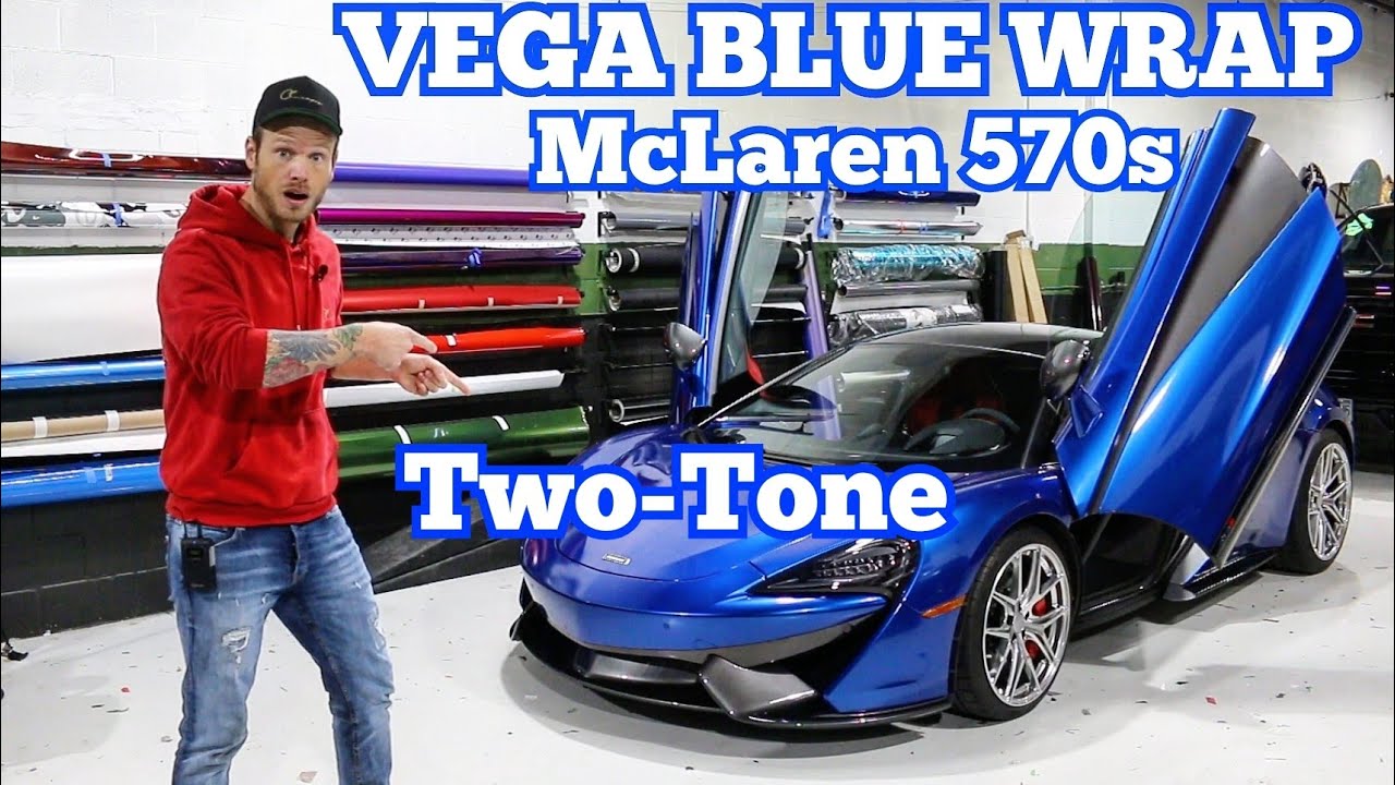 VEGA BLUE Wrapped McLaren 570S - Full Walkaround Inside & Outside - YouTube