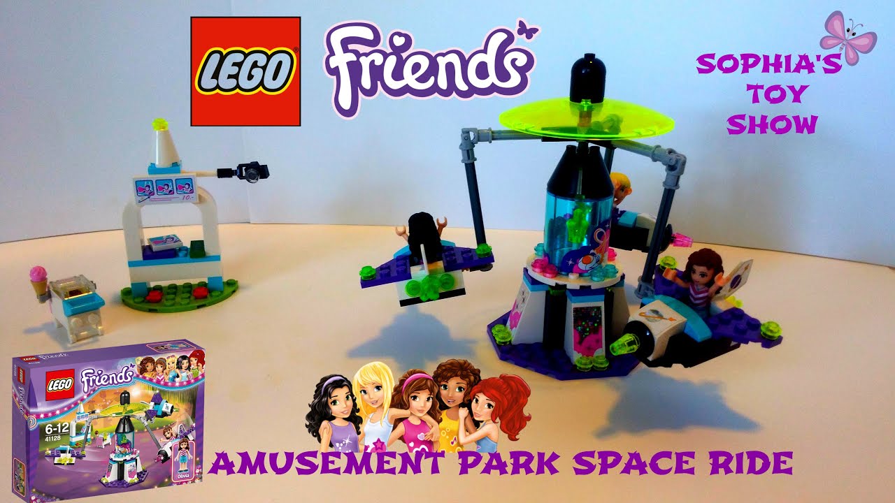 LEGO - FRIENDS: Amusement Park Space Ride #41128 - YouTube