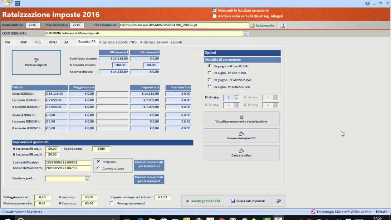 La rateizzazione dei contributi INPS - YouTube