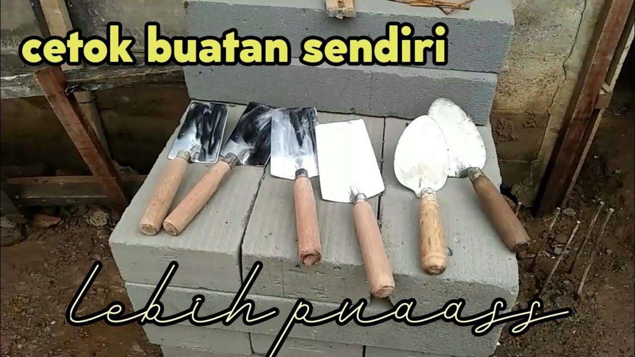 mencoba membuat cetok/sendok semen sendiri..... - YouTube