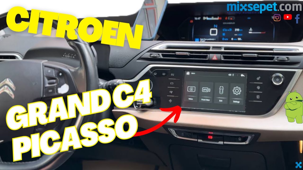 CITROEN GRAND C4 PICASSO (2013-2018)ANDROİD MULTİMEDYA SİSTEMİ # ...